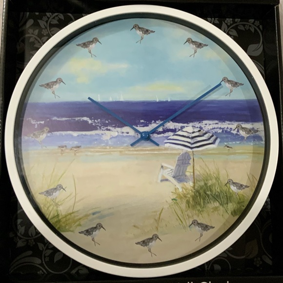 Churchill Collection | Wall Decor | Beach Coastal Wall Clock 2 Round ...